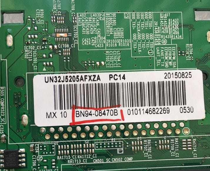 UN32J4500AF BN94-07831H Main Board BN41-02360B Version QS01 ...