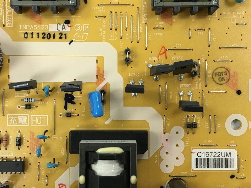 Panasonic TNPA5123CA Power Supply / Inverter TC-L3232C TC-L32C22 ...