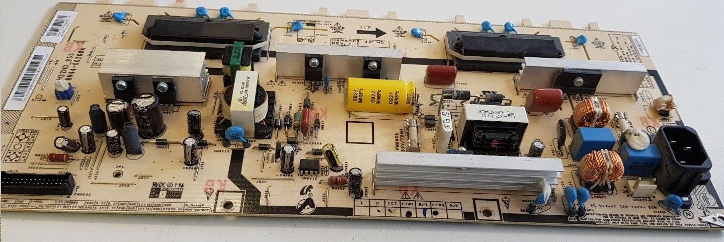 SAMSUNG LN32B460B2D POWER SUPPLY BOARD BN44-00260A H32HD-9SS ...