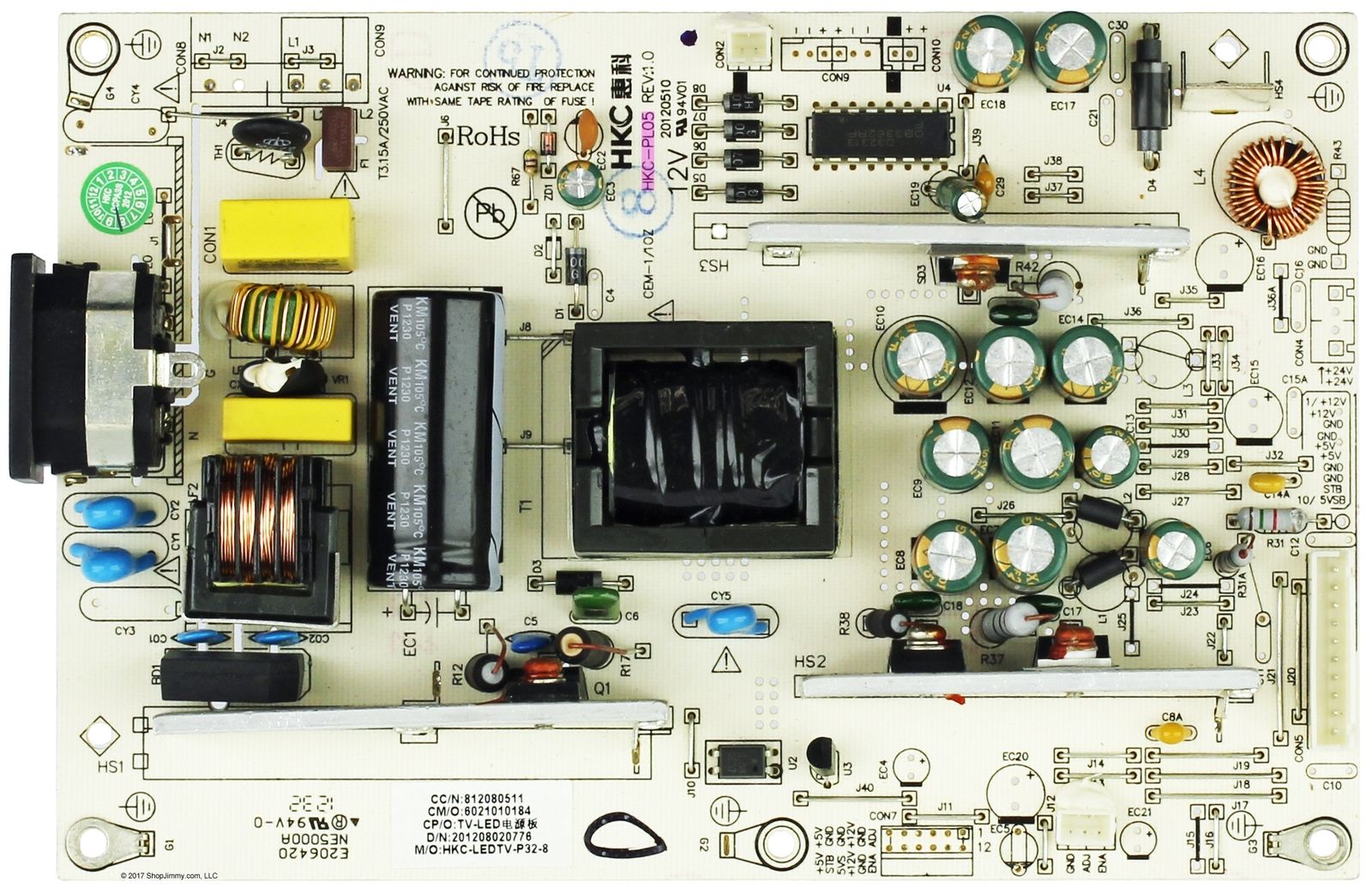 Proscan HKC-PL05 (6021010177) DHX-2C Power Supply Unit - ELECTRONICA ...