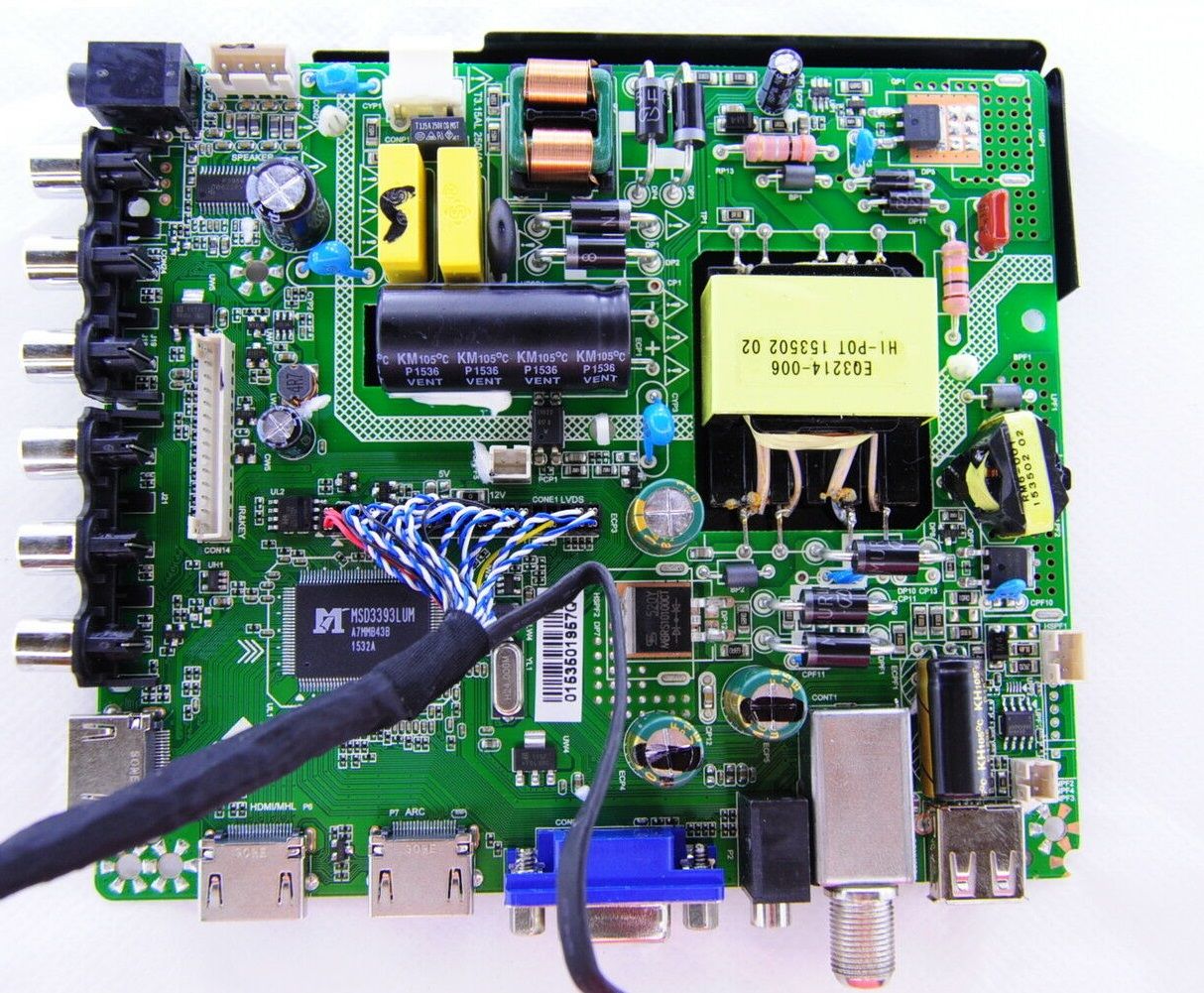 RCA LED40G45RQ LDD.M3393.K 40GE0010384-A1 MAIN VIDEO BOARD ...