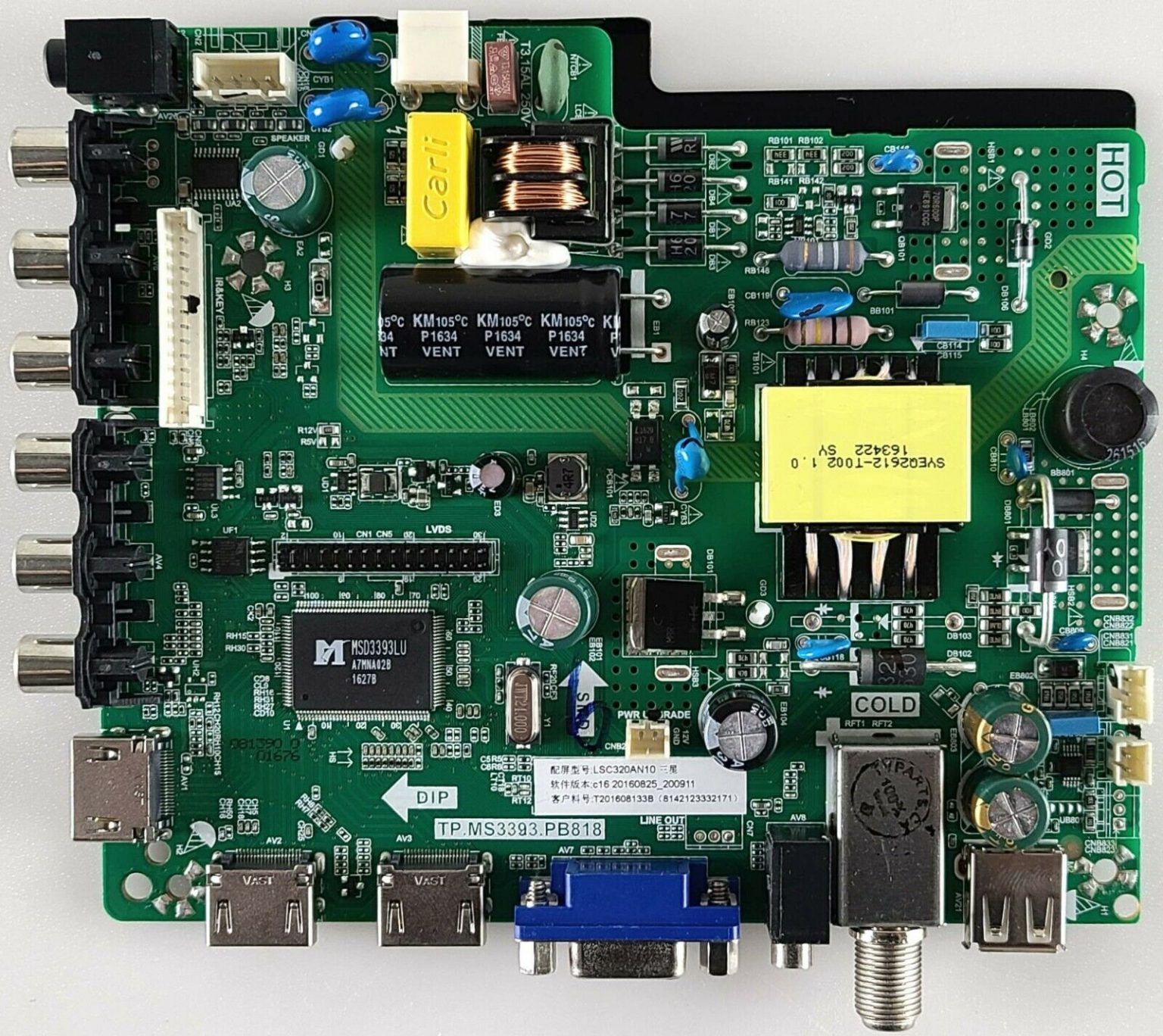 RLDED3258A-C RCA TP.MS3393.PB818 MAIN BOARD - ELECTRONICA BENEDICTO