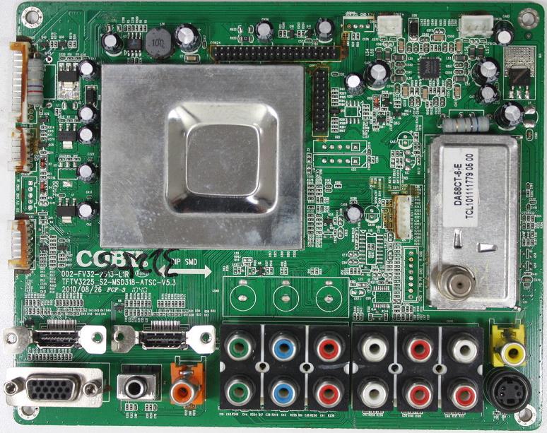 002-FV32-2513-L1R COBY MAIN BOARD TFTV3225 S2-MSD318-AYSC-V5.3 ...