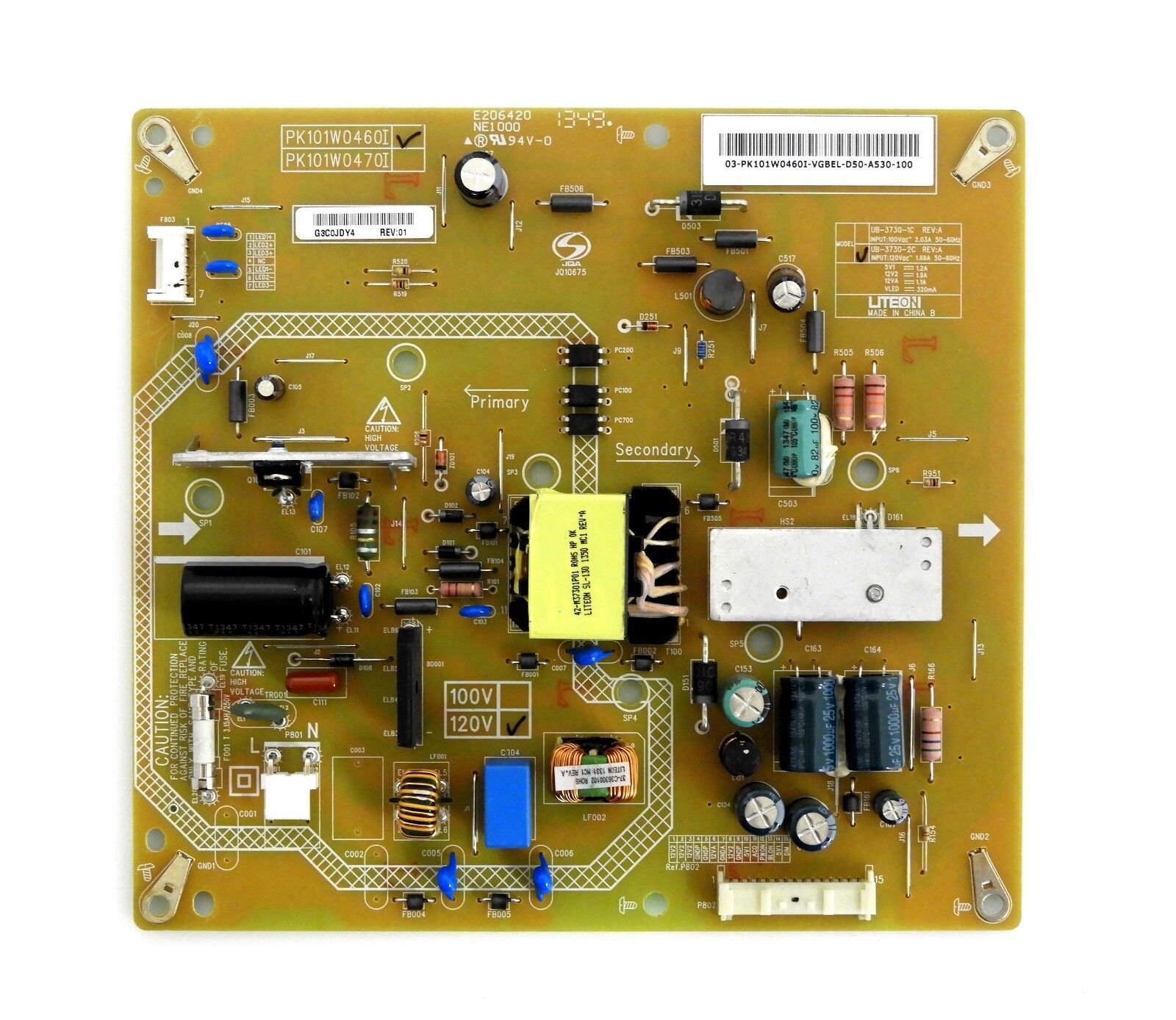 PK101W0460I TOSHIBA POWER SUPPLY / LED BOARD PK101W0470I - ELECTRONICA ...