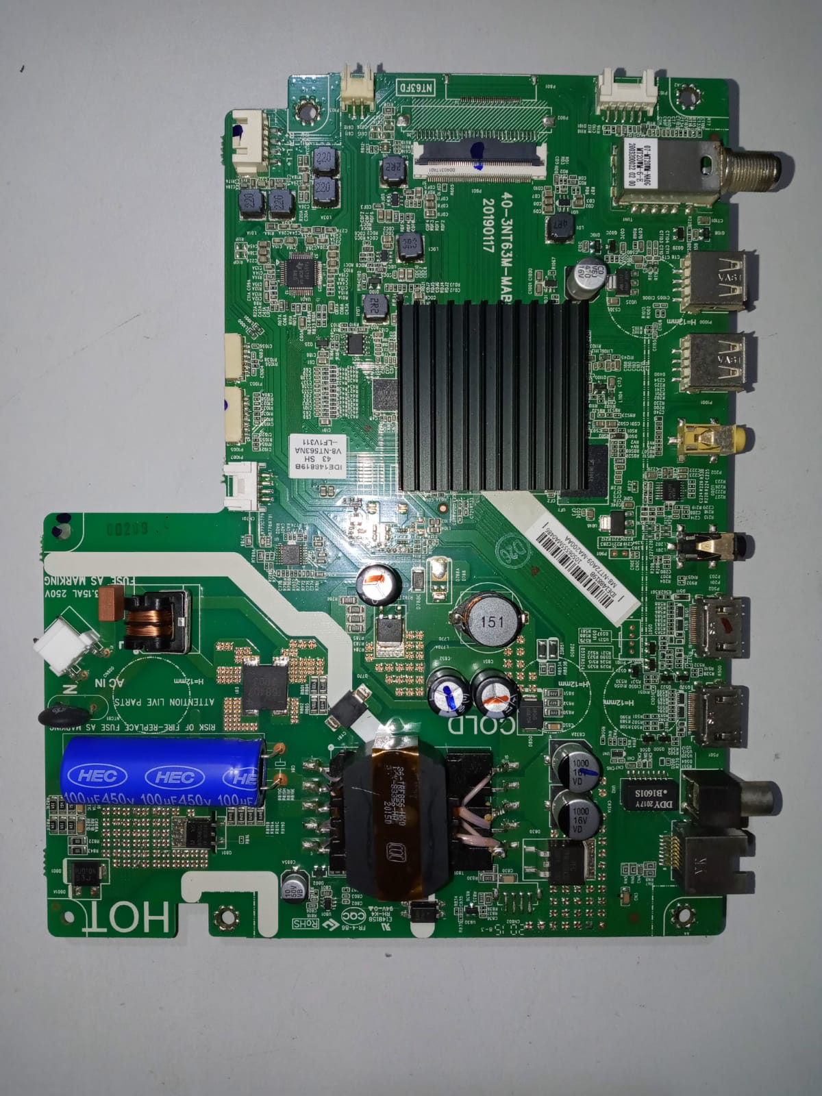 AM-43D1900 AMERICAN 40-3NT63M-MAB2HG MAIN POWER BOARD - ELECTRONICA BENEDICTO
