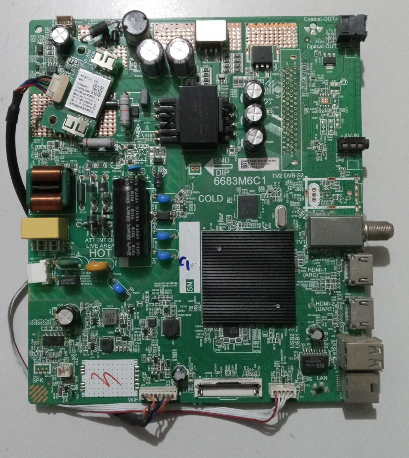 KV43DN4SNY TECNOMASTER 6683M6C1 MAIN BOARD - ELECTRONICA BENEDICTO